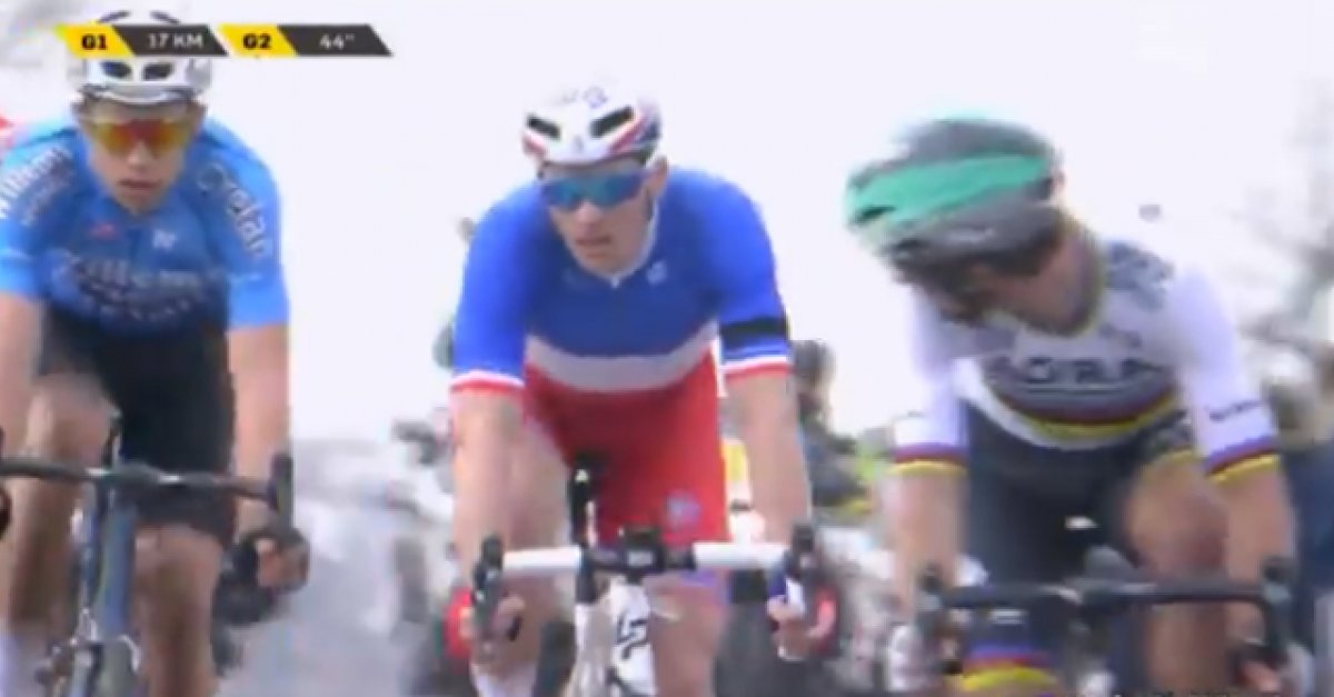 VIDEO: Frustrovaný Sagan 17km pred cieľom nahnevaný krčil plecami. Nik ...